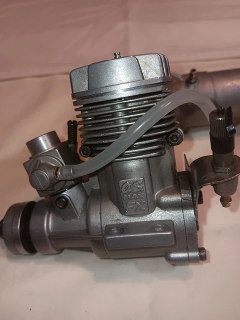 OS MAX FX .46 Nitro R/C Motor de avión Aguja remota 40D Carb y ...
