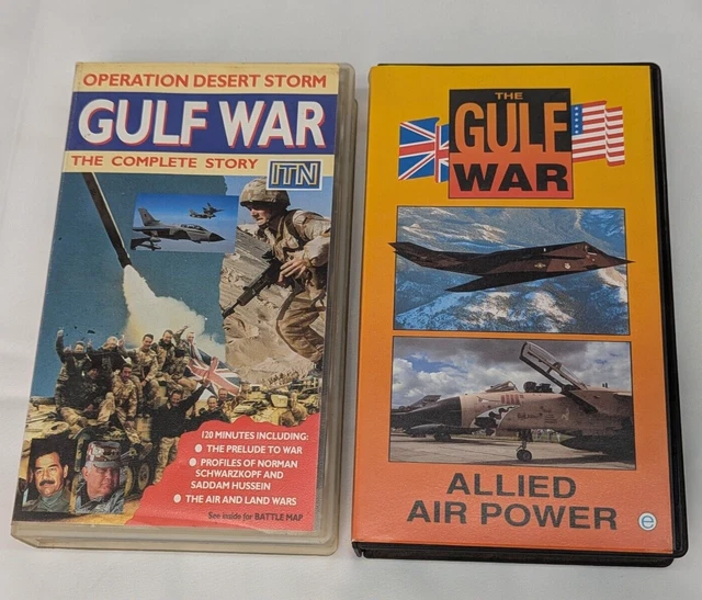 THE GULF WAR 2 VHS Cassette Tape Bundle The Complete Story Allied Air ...