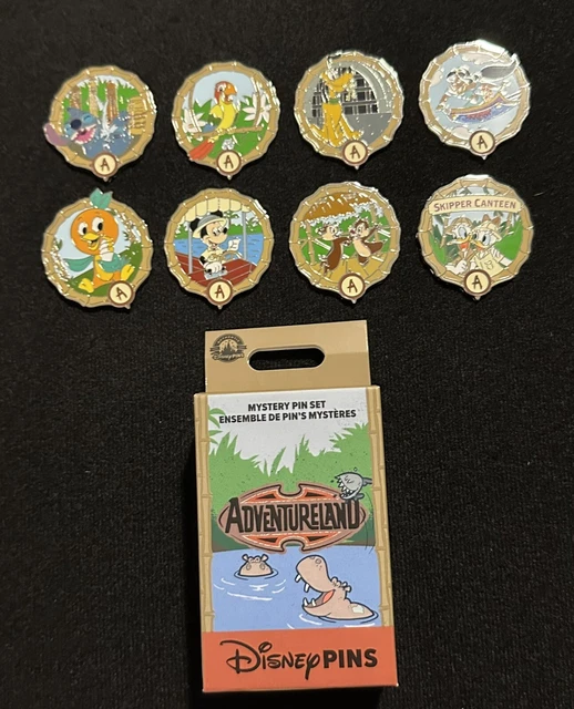 2024 DISNEY PARKS WDW Adventureland Mystery Box Set completo spilla ...