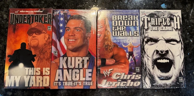 WWF SUPERSTARS VHS 4 Tape Lot Pro Wrestling WWE Rare Sealed Triple H Undertaker £14.53 - PicClick UK