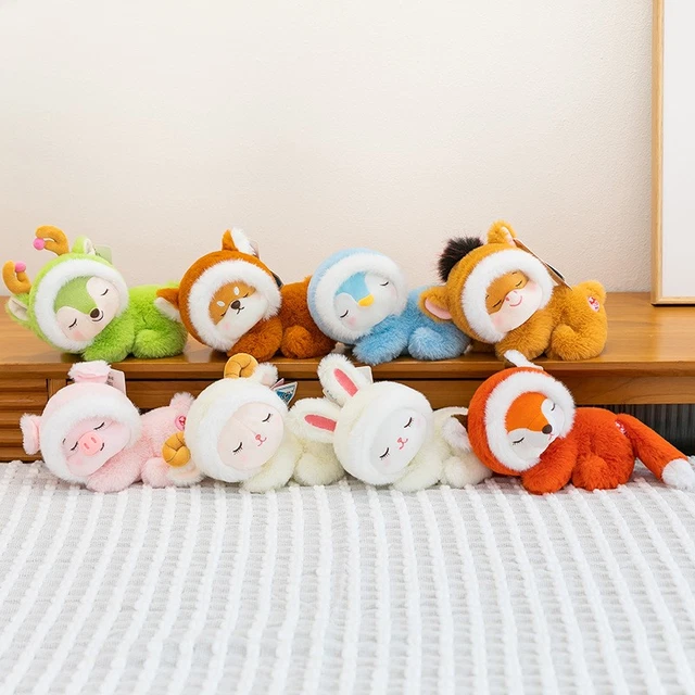 SHEEP HORSES RABBIT Deer Pig Plush Desktop Companion Toy With Soft 7d ...