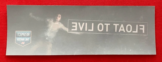 RNLI LIFEBOAT - Float To Live Respect The Water Car Window Decal ...