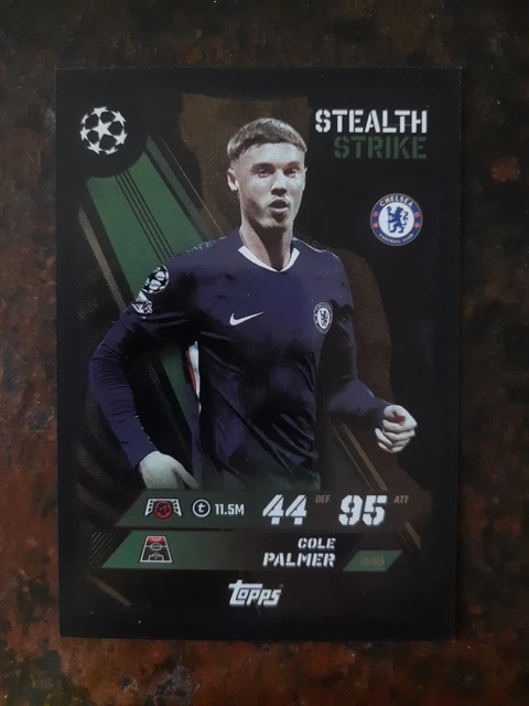 TOPPS MATCH ATTAX Champions League 25/26 Cole Palmer # STEALTH STRIKE ...