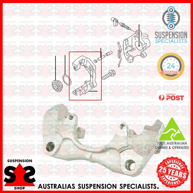 FRONT AXLE BRAKE Caliper Bracket Set Suit VW MultiVan 2.5 TDI MULTIVAN T5 (7HM, EUR 79,32 ...
