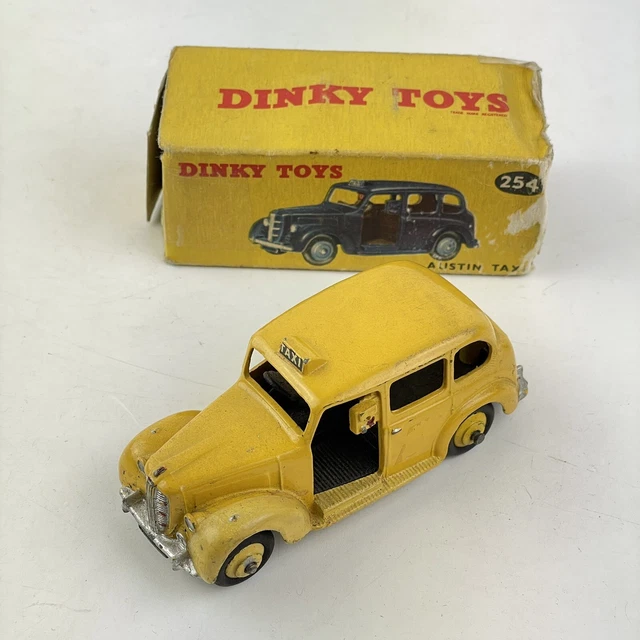 VINTAGE BOXED DINKY Toys No. 254 Austin Taxi Playworn Box A/F £49.00 ...
