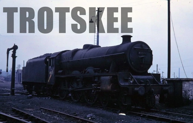 35MM SLIDE BR British Railways Steam Loco 45573 Class JUBE Saltley 1965 ...