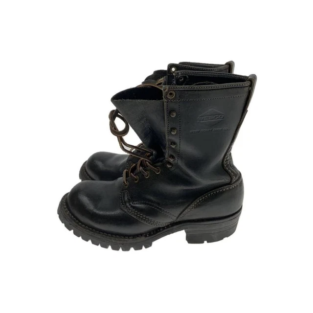 WESCO JOB MASTER Lace-Up Boots Black Leather US 8 Old Logo Height 24 ...