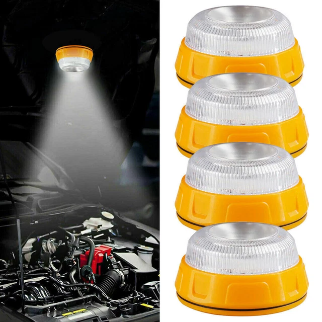 FLASHING STROBE BEACON Emergency LED Warning Light Car Auto Amber Lamp ...