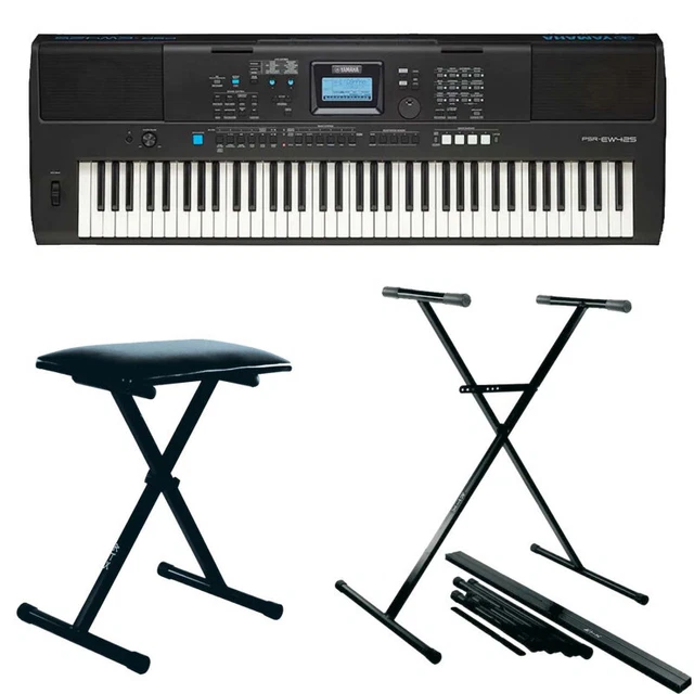 YAMAHA PSR-EW425 CLAVIER arrangeur 76 notes + Stand & Banquette EUR 702 ...
