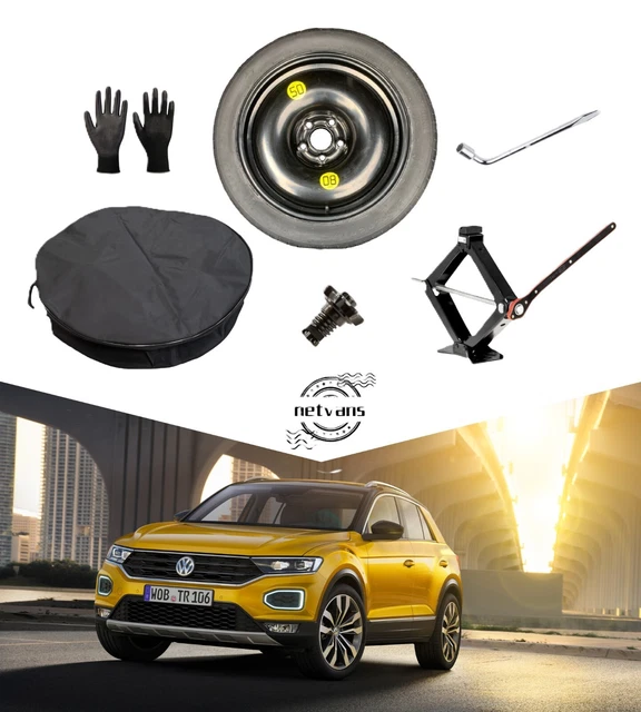 ROUE DE SECOURS Galette 18" pour VW VOLKSWAGEN T-ROC avec Kit + Vis 125 ...