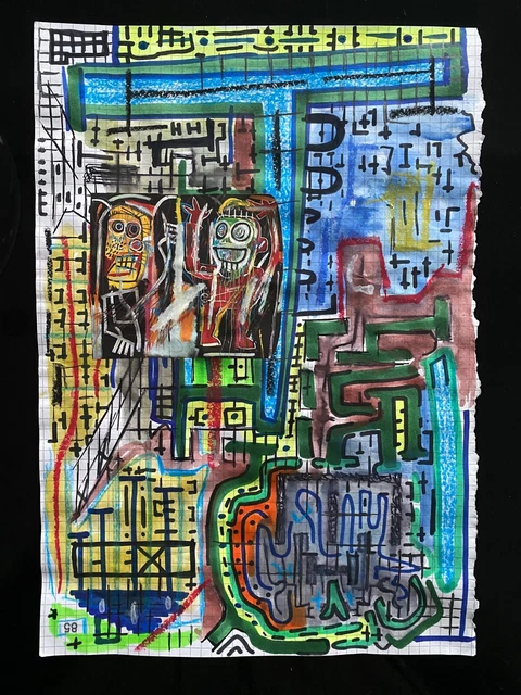 DESSIN ORIGINAL/GLENN VAREZ/TM galerie Varez EUR 40,00 - PicClick FR