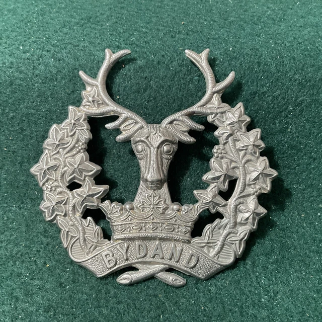 VINTAGE GORDON HIGHLANDERS Regiment Cap Badge British Military - Bydand ...