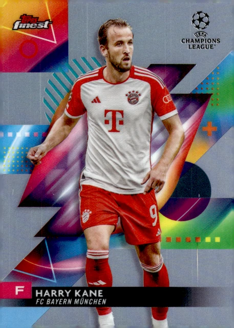 TOPPS UCC FINEST 2023-2024 HARRY KANE FC BAYERN MUNCHEN REFRACTOR EUR 3 ...