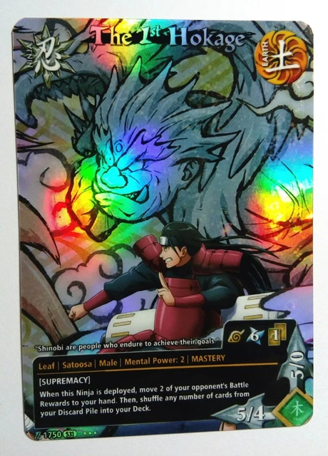 CARTE NARUTO CCG Collectible Card Game 171 Foil neuf The 1 St Hokage ...