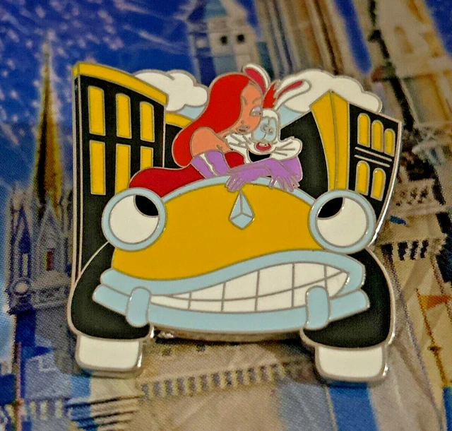 🎂 DISNEY WHO Framed Roger Rabbit Pin - Jessica Rabbit and Benny the Cab ...