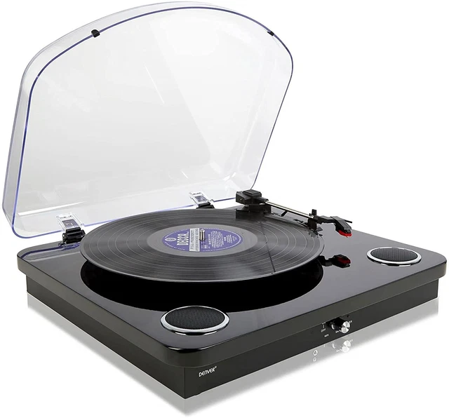 USB RECORD PLAYER Bluetooth Turntable Wood Deck VPL210 Built In ...