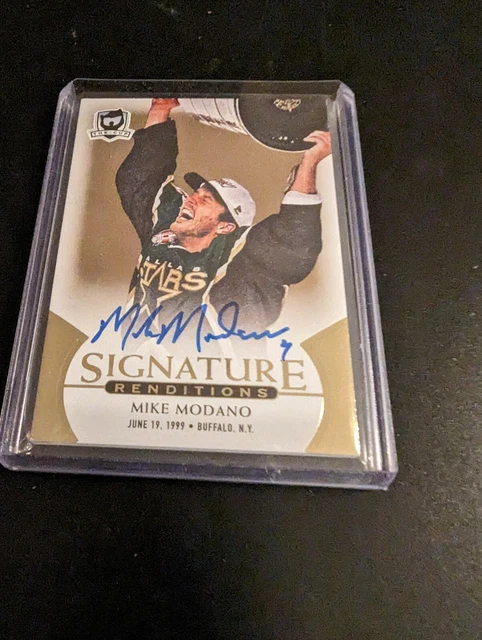 2019/20 UD THE Cup Mike Modano Signature Renditions Stanley Cup Auto ...