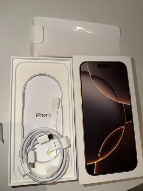APPLE IPHONE 16 Pro Max 256GB Desert titanium - Box Only. With USB-C ...