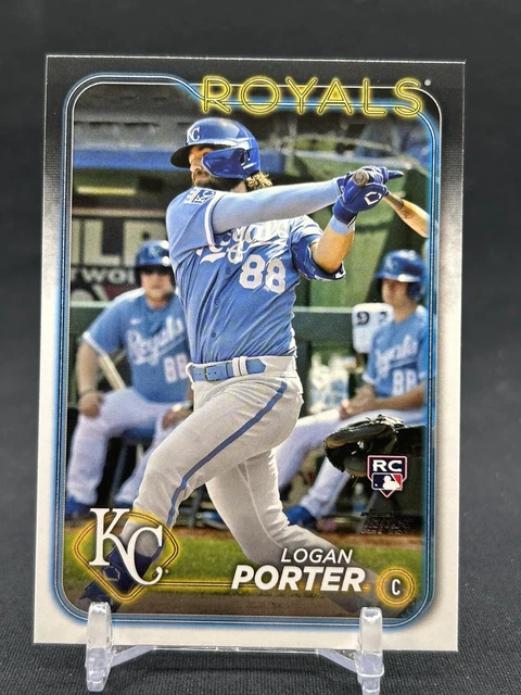 2024 TOPPS SERIES 2 Logan Porter #666 carte recrue RC Kansas City ...