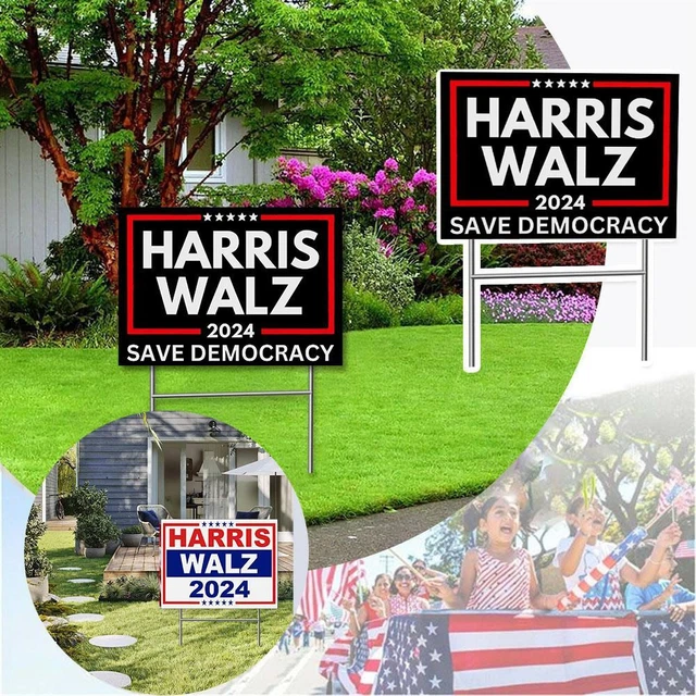 HARRIS WALZ YARD Sign, Kamala Harris Tim Walz 2024 Sign, Harris Walz ...