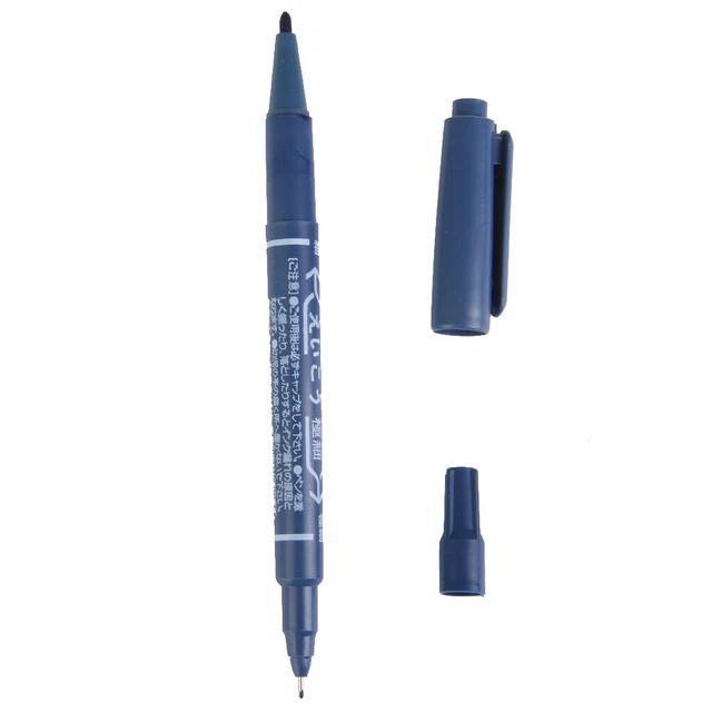 DUAL-TIP SKIN MARKING Scribe Pen Marker Tattoo Supply Blue Color £3.61 ...