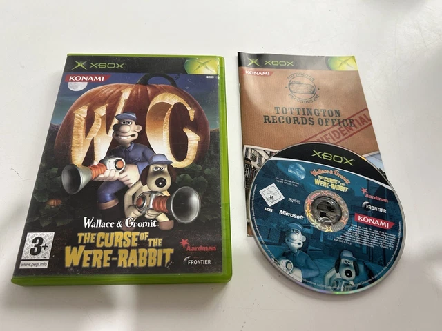 ORIGINAL XBOX WALLACE & Gromit The Curse Of The Were-Rabbit - UK PAL £ ...