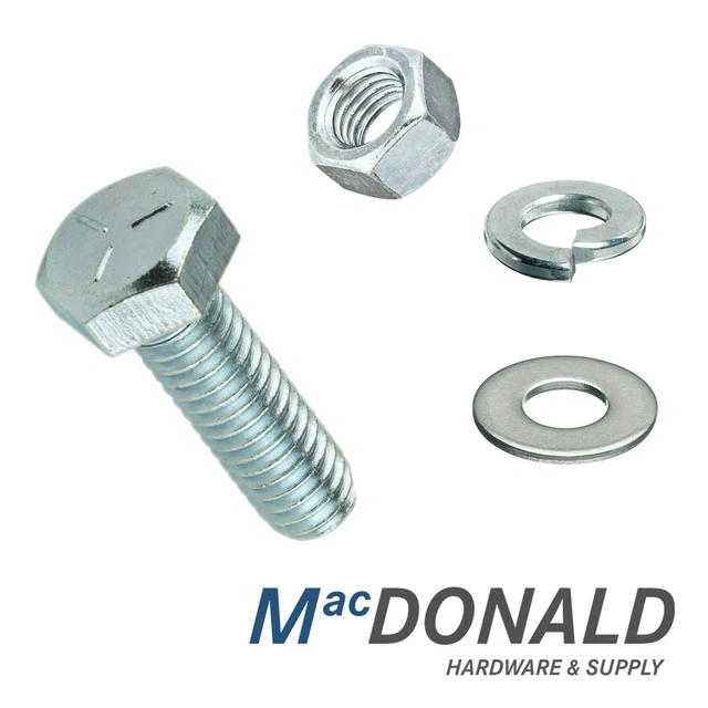 920 PC FINE Thread SAE Grade 5 Hex Head Bolt, Nut, & Washer Assortment ...