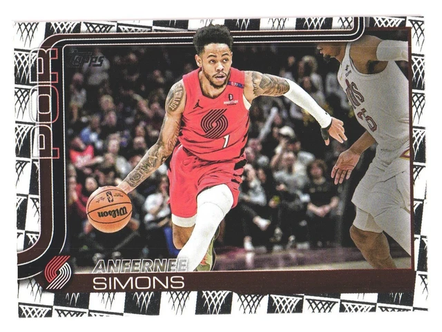 2025-26 TOPPS NBA Flagship Season Tip-Off Trail Blazers Anfernee Simons ...