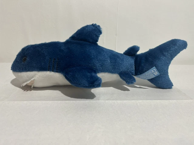 SHARK SOFT TOY With Snuggles Blue and White Card Factory 14" £7.99 ...