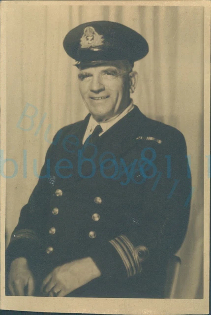 WW2 ERA BRITISH Royal Navy Officer Lieutenant commander Studio 5x3 ...