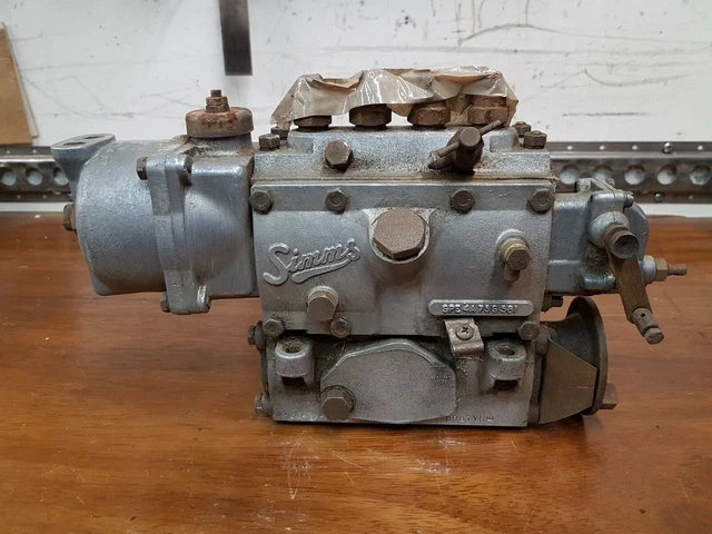 VINTAGE SIMMS 4 Cylinder Diesel Fuel Injection Pump (Spe 4A75 S619 ...