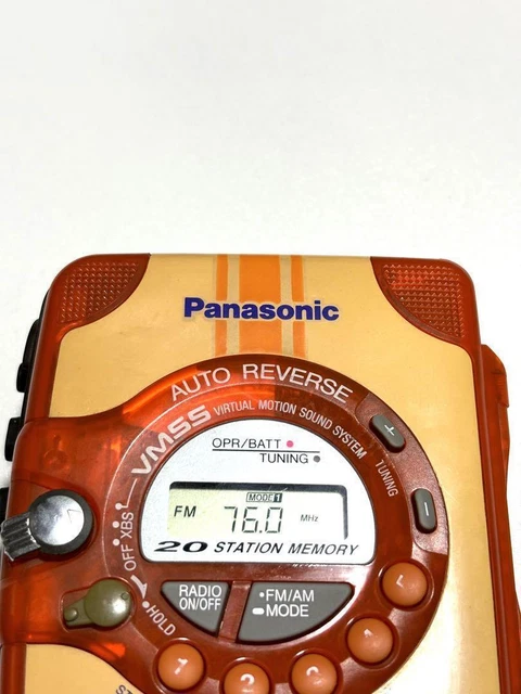 PANASONIC SHOCKWAVE STEREO Radio Cassette Player RQ-SW20 Operation ...