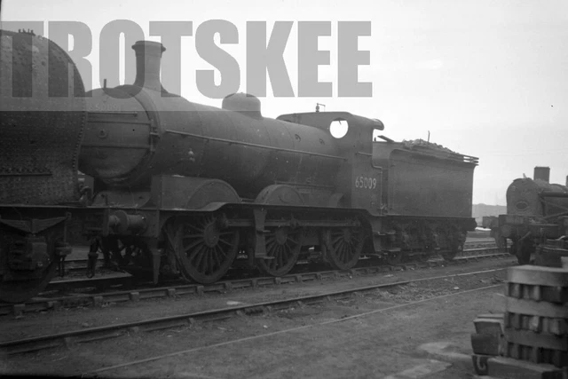 LARGER NEGATIVE BR British Railways Steam Loco 65009 Class J1 Doncaster ...