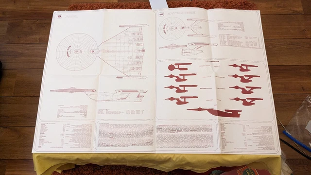 STAR TREK USS Enterprise Heavy Cruiser Evolution Blueprints 24 x 36" 3 ...