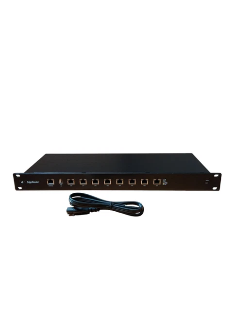 UBIQUITI NETWORKS EDGEROUTER ER-8 Port Gigabit Rackmount Router 1U ...