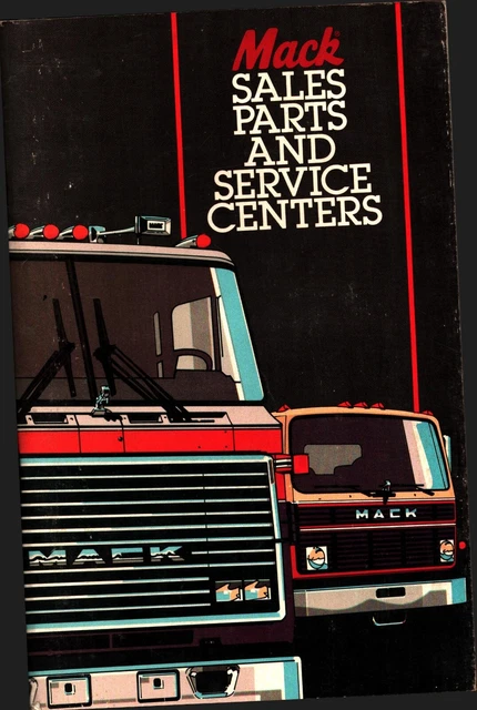 1984 MACK TRUCKS Sales Parts And Service Centers Book Directory ...