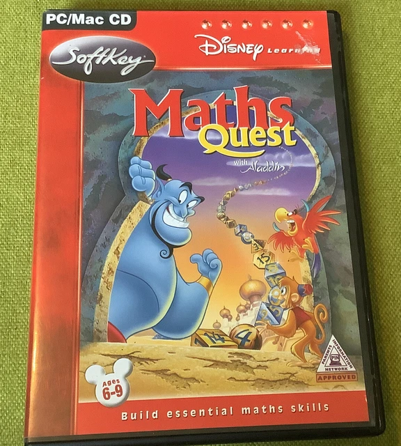 DISNEY LEARNING MATHS Quest With Aladdin (PC / MAC) £7.00 - PicClick UK