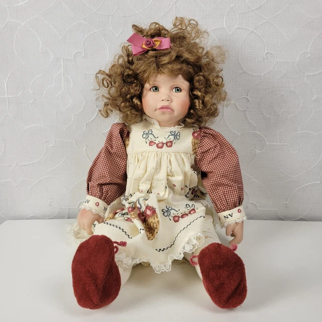 VINTAGE NORMA RAMBAUD & Wendy Crawford 1991 Porcelain Doll Blue Eyes ...