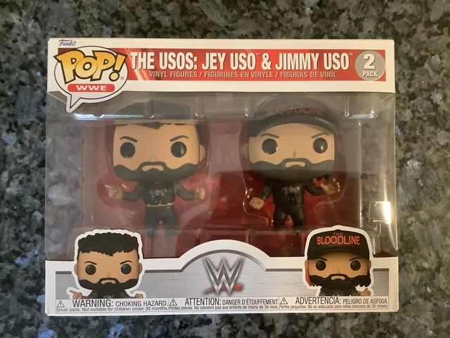 WWE BLOODLINE THE Usos Jimmy And Jey Uso 2 Pack Funko Pop Black & Red £ ...