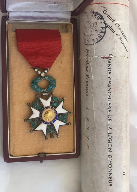1973 FRENCH ORDER Legion of Honor d’Honneur Medal 5 Diamond Prsident ...