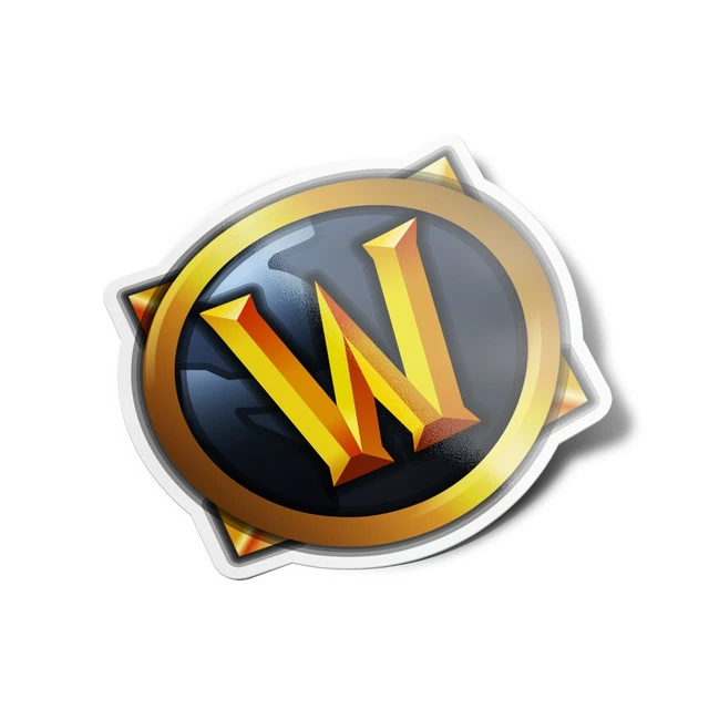 AUTOCOLLANTS STICKERS WORLD OF WARCRAFT logo WOW vinyle jeu video (8 x ...