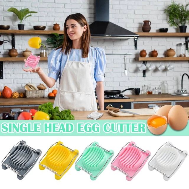 KITCHEN EEGG SLICER Sectioner Cutter Mold Flower Edges Egg Shaper ...