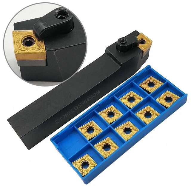 PORTE-OUTILS DE TOUR High Grip MCBNR2020K12 avec insert en carbure CNMG120408 EUR 30,20 ...