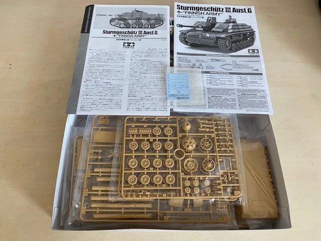 TAMIYA 35310 1:35 35087 Finnish Army Sturmgeschütz III G ungebaut u ...
