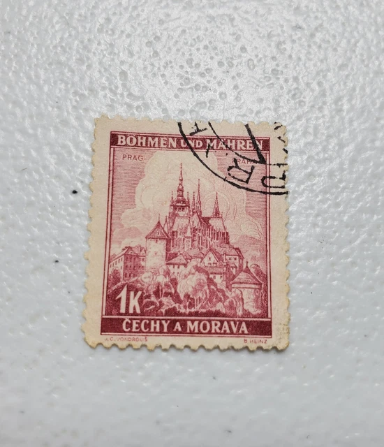 BOHMEN UND MAHREN Cechy a Morava Postage Stamp 1K Stamp 07/391 £1.42 ...