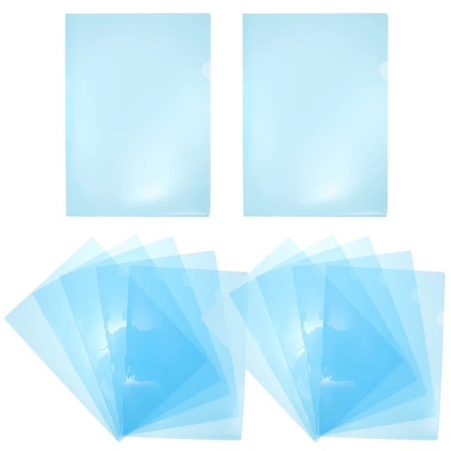 12 PCS PLASTIC Sleeves for Documents File Organizer Paperwork Organiser ...