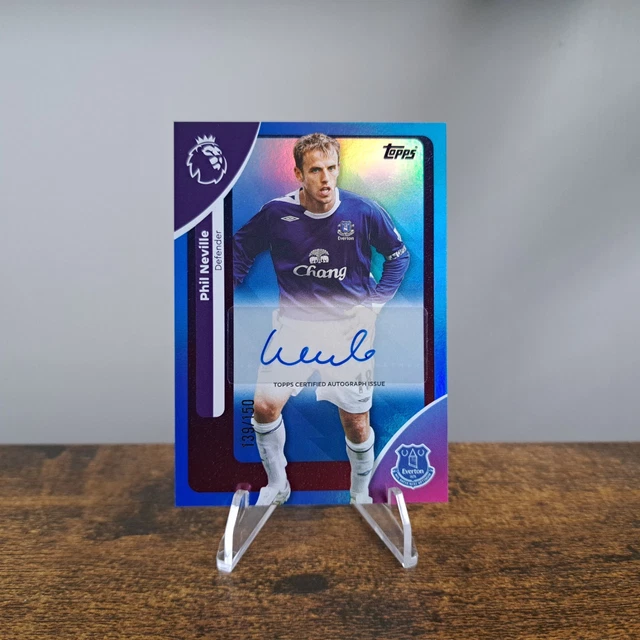 PHIL NEVILLE AUTO /150 Everton 2025-26 Topps Premier League £31.88 ...