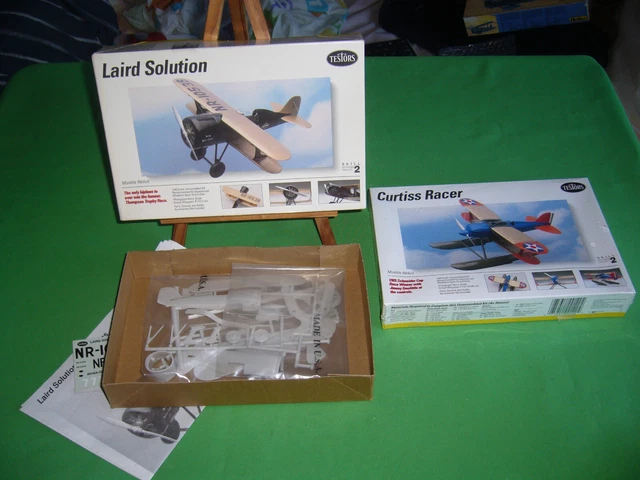 LOT DE 2 Maquettes TESTORS Curtiss Racer/Laird Solution 1:48 Réf:912/ ...