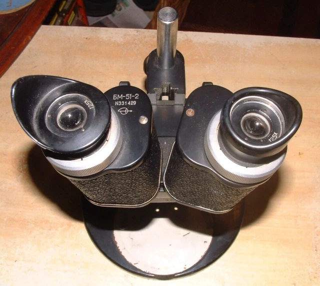 VINTAGE QUALITY RUSSIAN Bm-51-2 Binocular Microscope N331429 £16.27 ...