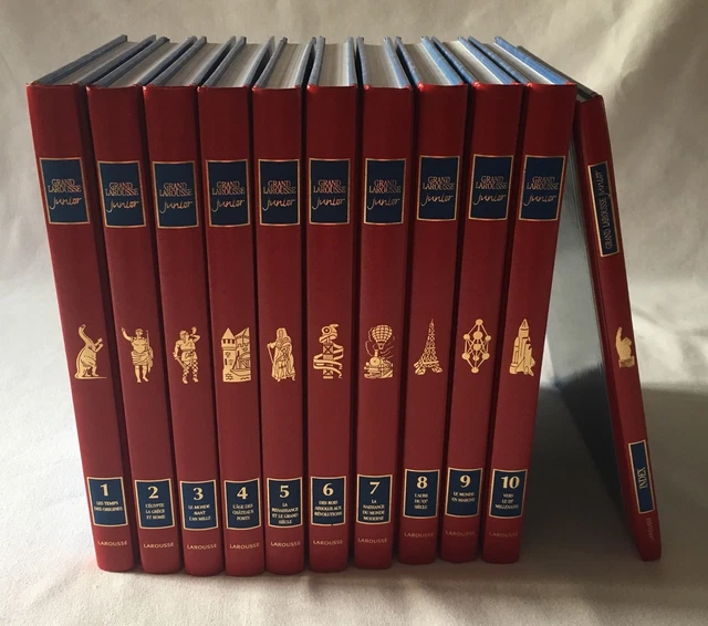 (I10) GRAND LAROUSSE Junior - 10 Volumes + Index - Galimard Larousse ... (I10) GRAND LAROUSSE Junior - 10 Volumes + Index - Galimard Larousse ...